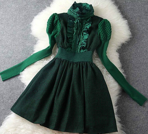 Slim Long-sleeved Dress Princess Dress H442318 on Luulla